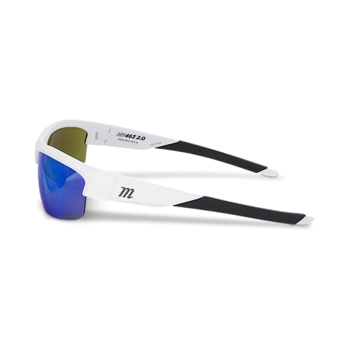 Marucci - MV463Y 2.0 Matte White-Green W/Blue Mirror (MSNV463Y2-MW-B)