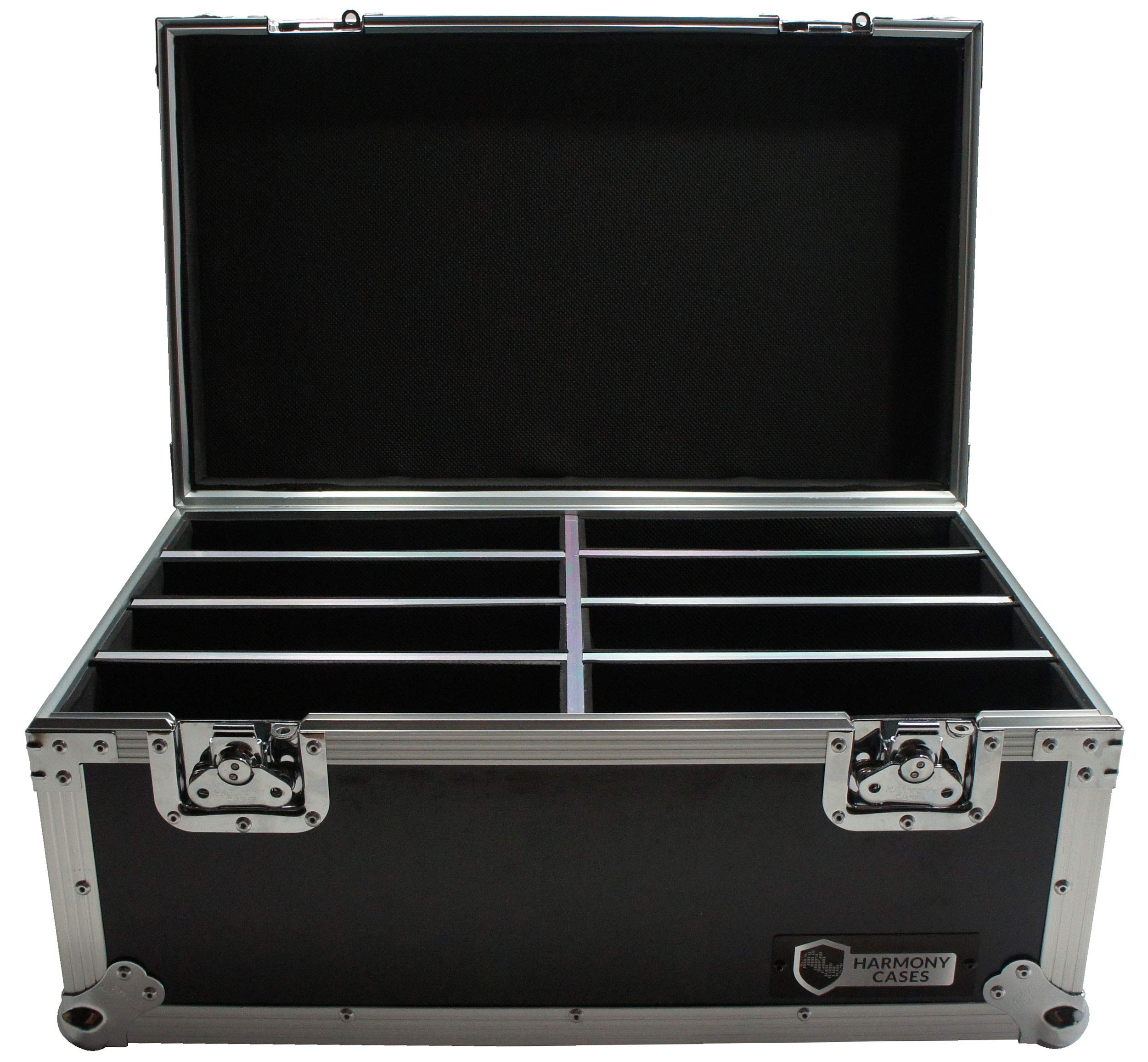Harmony Audio Cases HC8SLIMPAR64 Light Flight Road Case Compatible with Chauvet SlimPAR 64 x 8