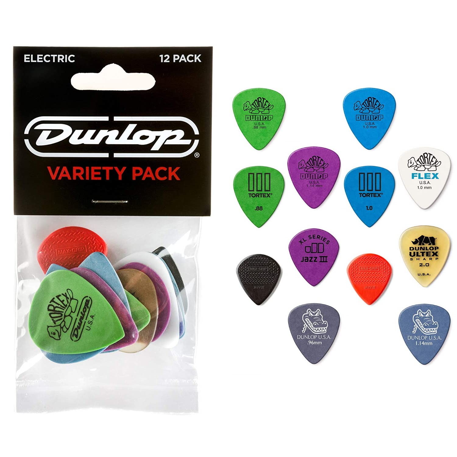 Jim Dunlop JP95 John Petrucci Signature Cry Baby Wah Pedal Bundle with 2 Patch Cables, Tuner, and Dunlop Variety Pick Pack
