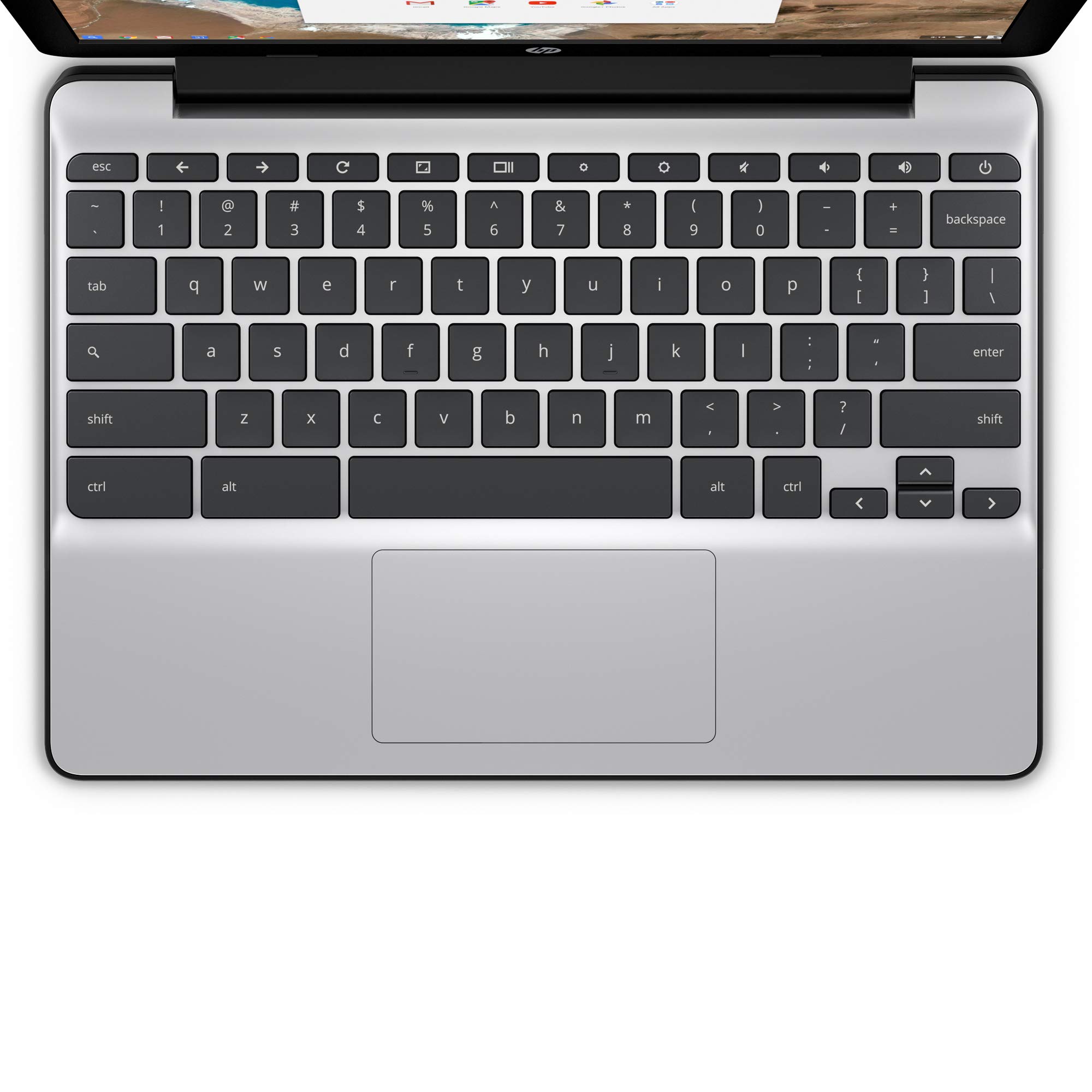 HP Chromebook 11-Inch Laptop, Intel Celeron N3060 Processor, 2 GB SDRAM, 16 GB eMMC Storage, Chrome OS (11-v000nr, Ash Gray)