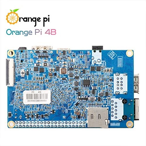 Orange Pi 4B 4GB DDR4+16GB EMMC Flash Rockchip RK3399 with NPU SPR2801S Development Board Support Android Ubuntu Debian