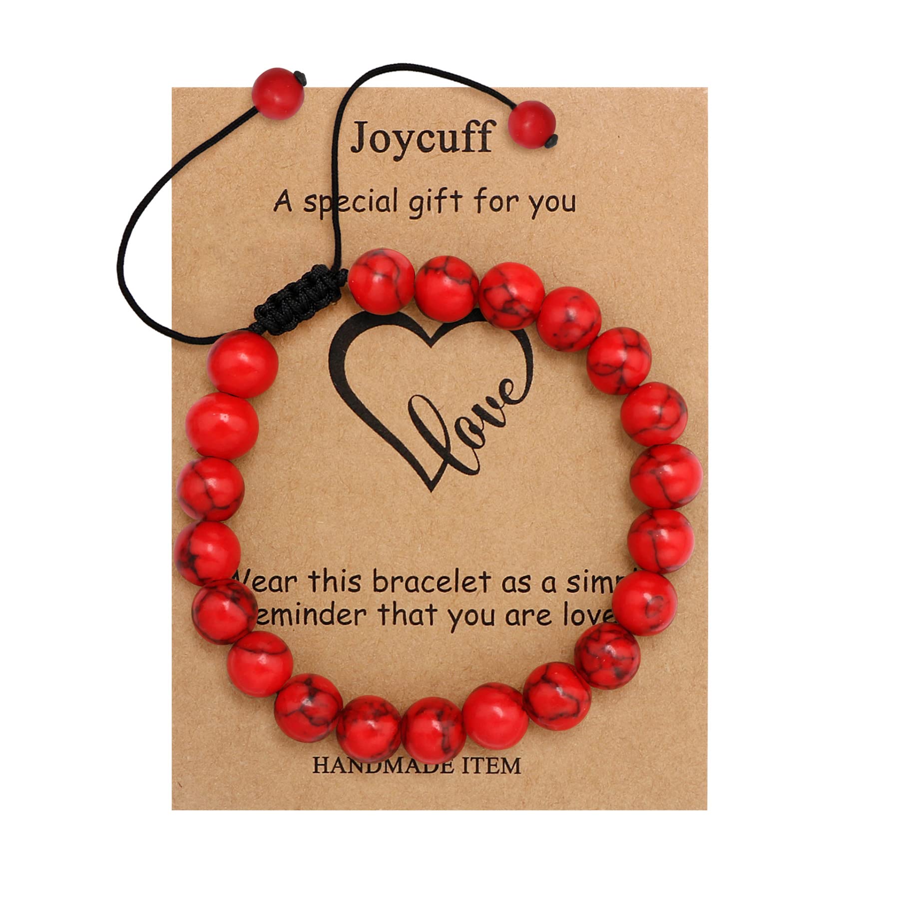 JoycuFF Gift for Women Beaded Bracelet Valentine's Day Anniversary Christmas Gifts Bracelets for Him Her Pulseras Para Parejas Unique Gifts for Boyfriend Girlfriend Husband Wife