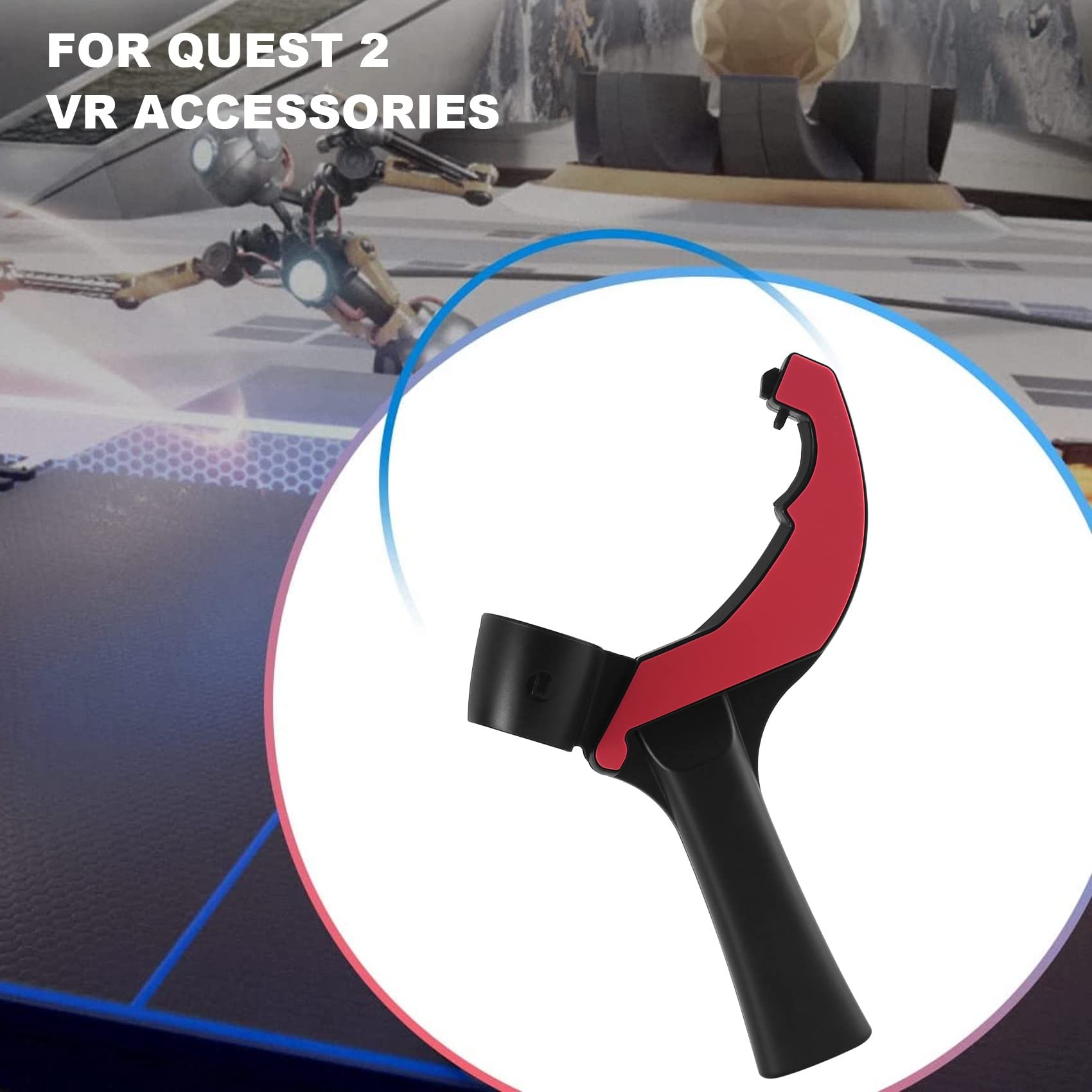 Limnyves 2Pcs VR Controller Paddle Handle Table Tennis Racket Grip for Quest 2 VR Accessories, VR Accessories