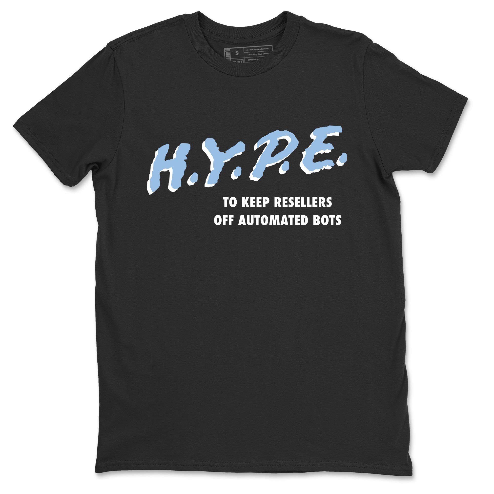 Hype Blue White Sneaker Matching Shirt (Black / 3XL)