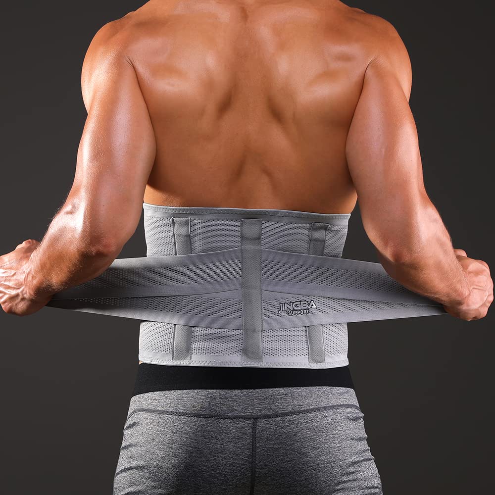 JINGBA Waist back support -Adjustable Back Waist Support Belt - Relief for Back Pain, Herniated Disc, Sciatica, Scoliosis and more! fitness sports Waist back support belts (XXL)