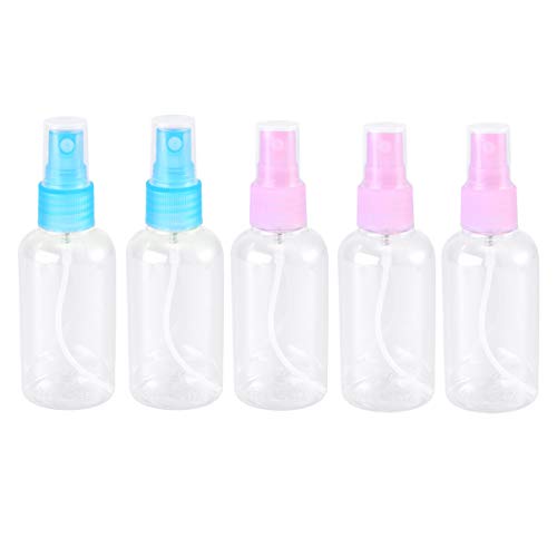 LEUYA Small 2pcs Fine Mist Sprayer Bottles Refillable Empty Small Spray Bottles Container Makeup Cosmetic Atomizers for Hand Cleaning Essential Oils Travel Perfumes
