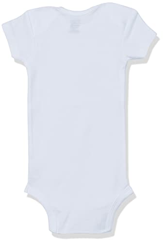 Gerber Unisex Baby 5-Pack Short Sleeve Variety Onesies Bodysuits Short Sleeve White 6-9 Months