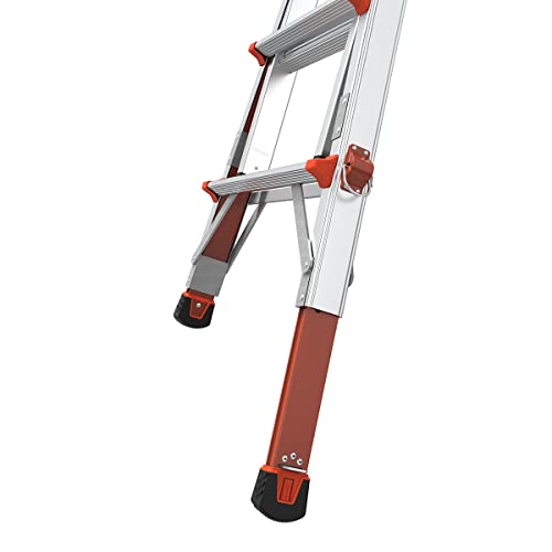 Little Giant Ladder Systems Xtreme 2.0, M17, 17ft, Multi-Position Ladder with Trestle Brackets and Ratchet Levelers, Aluminum, Type 1A, 300 lbs Weight Rating, (12817-801)