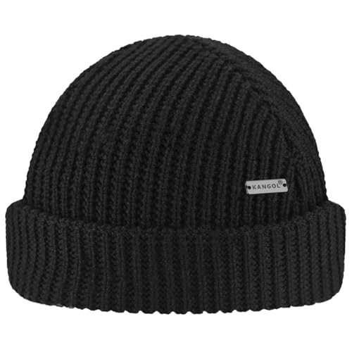 Kangol Short Waffle Beanie - Black/1SFM