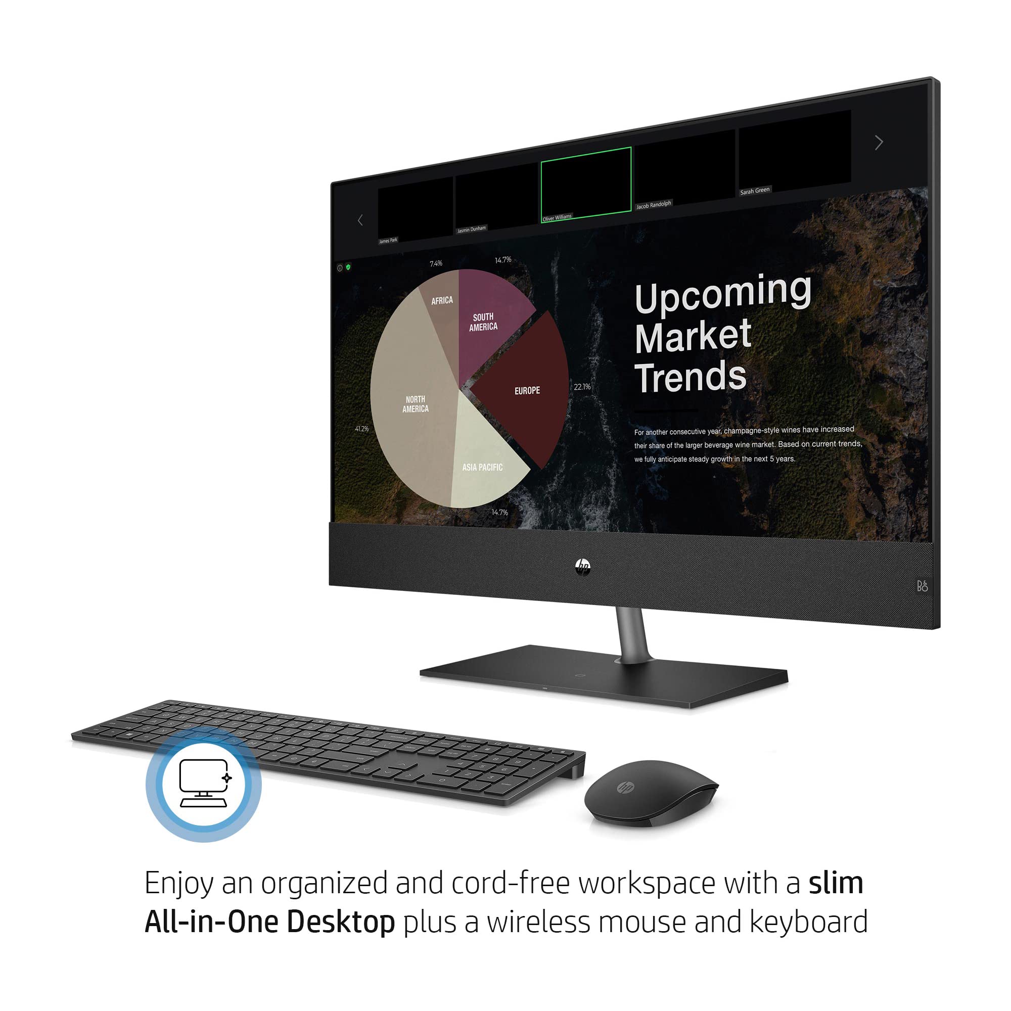 HP Pavilion 31.5" All-in-One Desktop Computer, QHD(2560 x 1440), Core i7-12700T(12 Cores), RTX 3050 Graphics, 32 GB RAM - 2 TB PCIe SSD, 2K Display, Wi-Fi 6, B&O Audio, IR Webcam, Windows 11 Pro