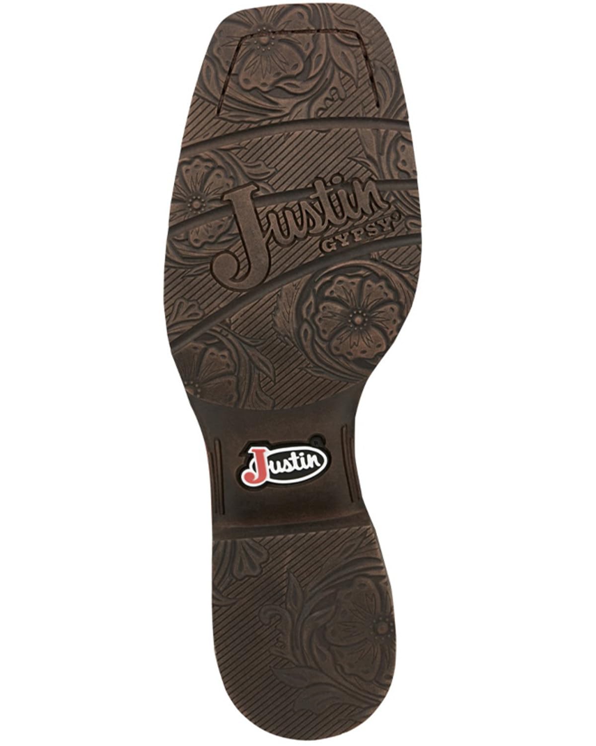 JUSTIN Boots Women's Gypsy Cam Leather Brown Cowgirl Boot Brown 7.5 B