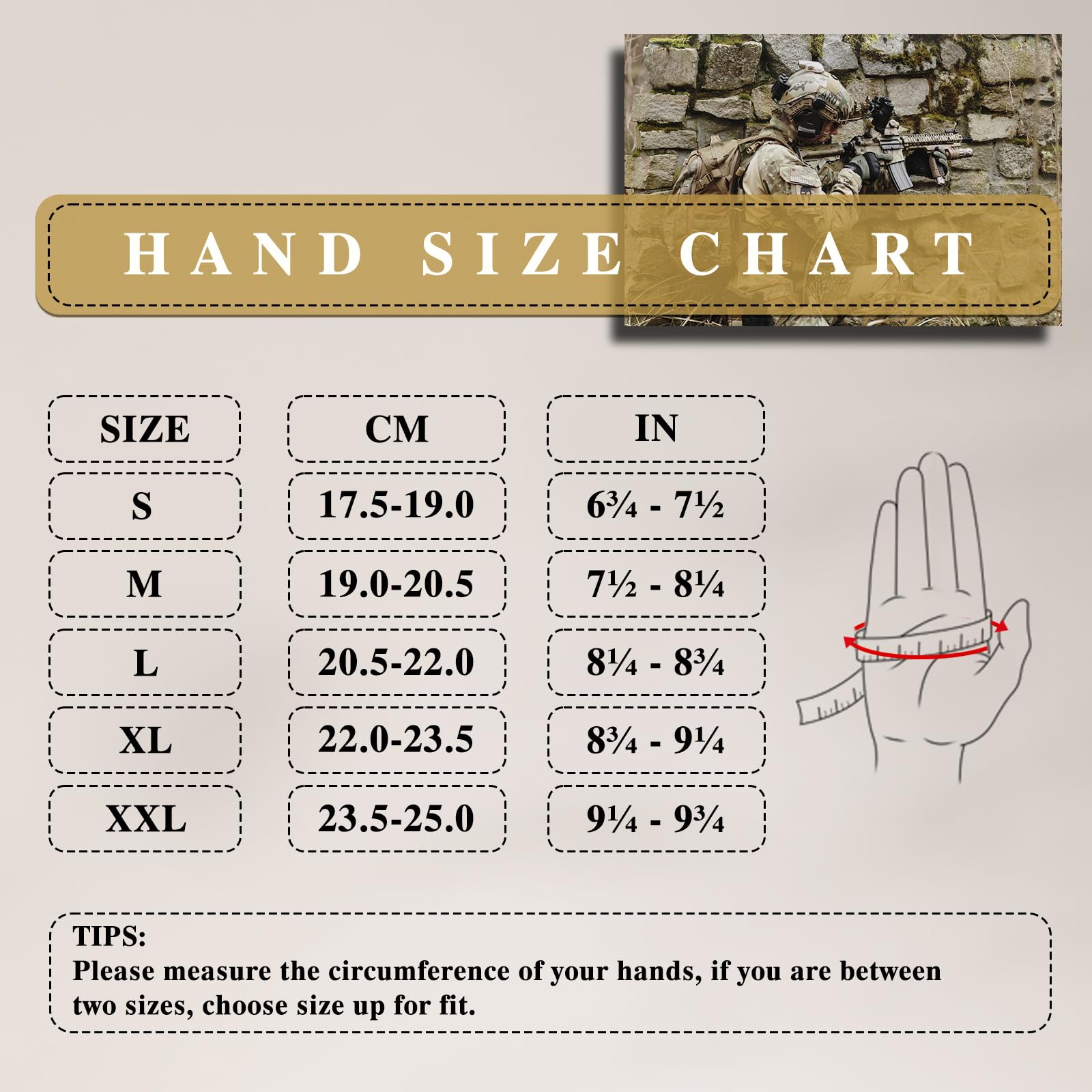 HANDLANDY Tactical Gloves for Airsoft Shooting, Flexible Grip Work Gloves for Men, Touchscreen Utility Mechanics Gloves (Large, Brown)