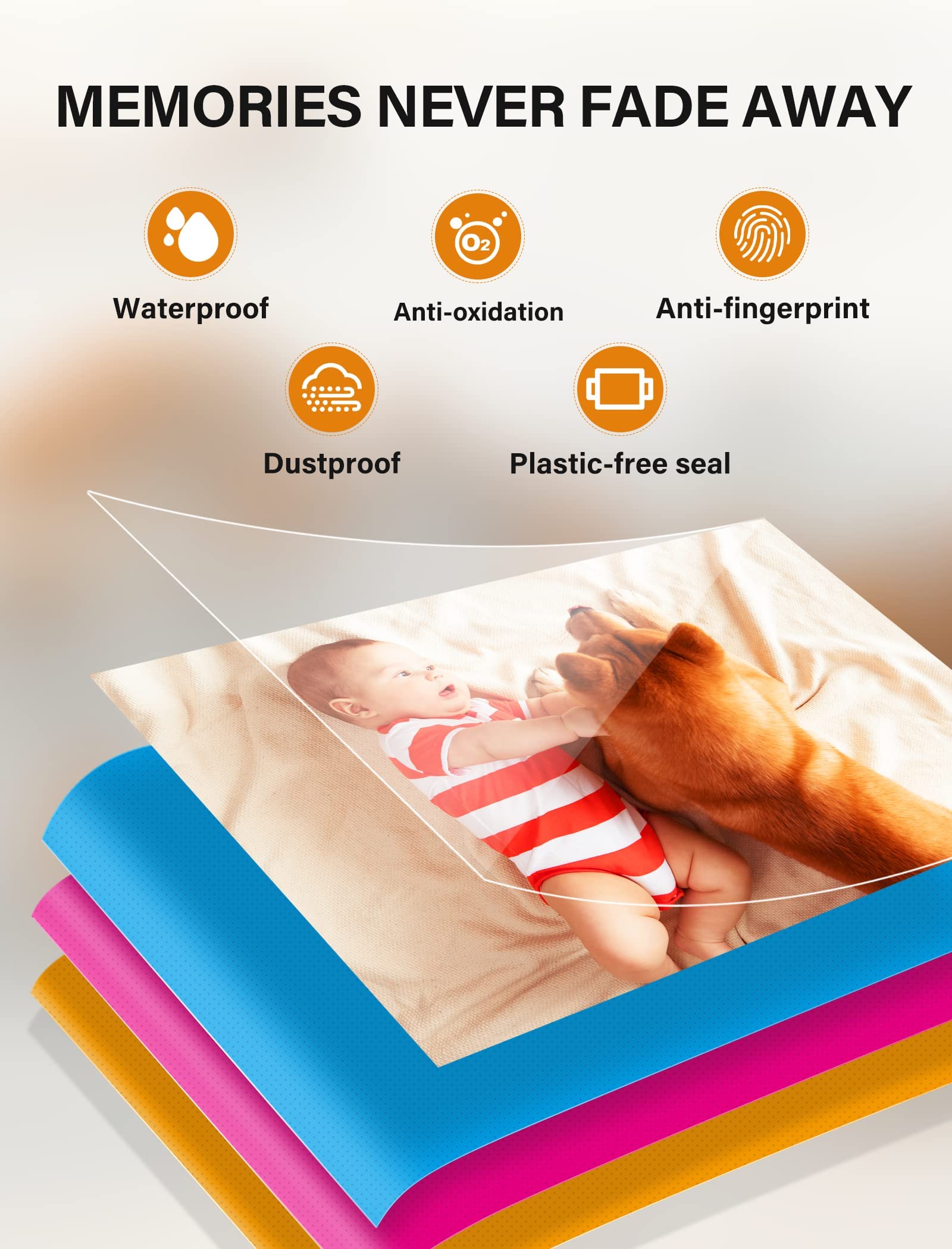 iDPRT 4x6 Photo Printer, Wi-Fi Picture Printer, Full Color Photo Printer for iPhone/Android/Laptop/MacBook, AR Video Printing, Thermal Dye Sublimation Printer, Wireless Photo Printer for Home Use