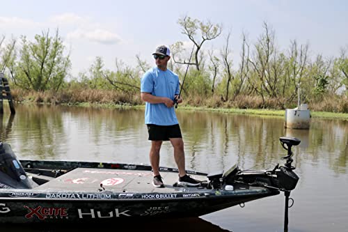 HUK mens Icon X Short Sleeve Shirt|fishing With Sun Protection Shirt, Titanium Blue, Medium US