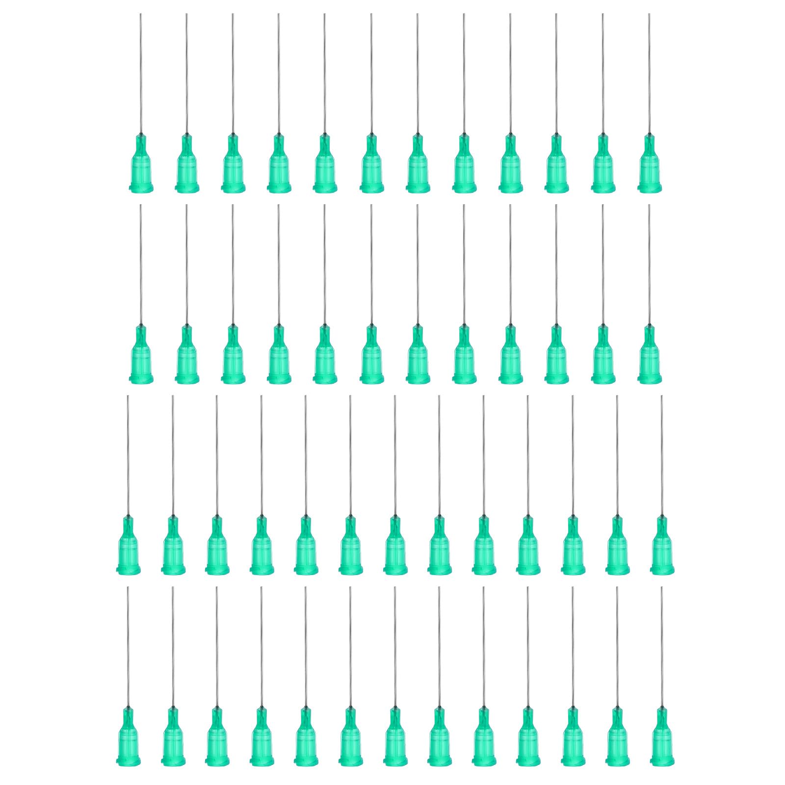 PATIKIL Blunt Tip Dispensing Needles 1.5 Inch, 50 Pcs 18G Industrial Liquid Dispenser Needle with Lure Lock for Refilling Liquid Inks Adhesive Glue