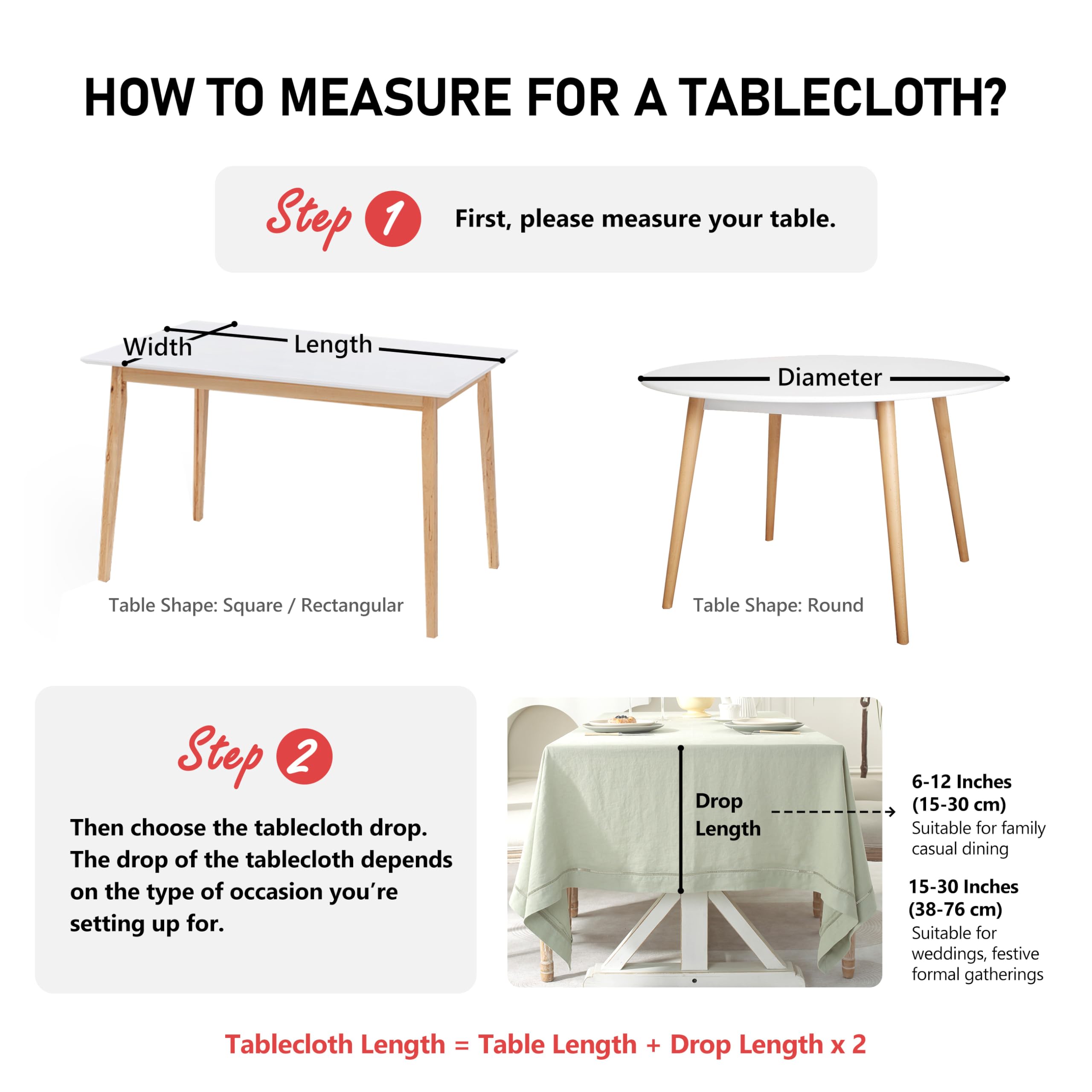 L Linen World 100% Linen Tablecloth,60x90 Inch Natural French Flax Rectangular Oblong Table Cloth for Kitchen, Dining, Party,Indoor,Outdoor,Weddings,Decorative Valentine's Day,Spring,Easter