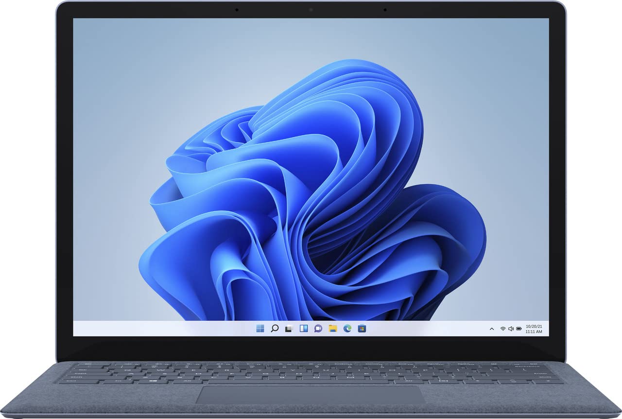 Microsoft Surface Laptop 4, 13.5" Touchscreen, Intel Core i5-1035G7, Intel Iris Xe Graphics, 8GB RAM, 512GB SSD Storage, Windows 10 Home, Ice Blue (Renewed Premium)