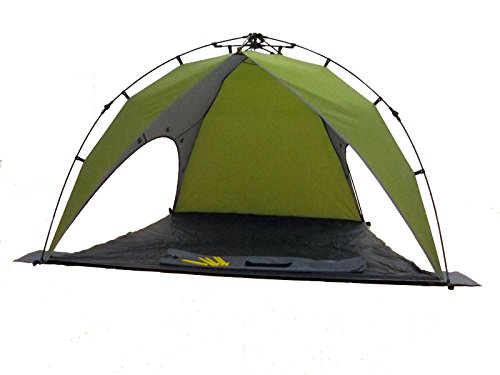 Genji Sports Star Canopy Instant Beach Sun Shelter, Green/Beige, One Size