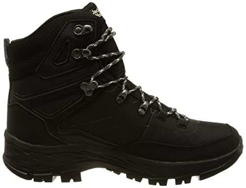 Jack Wolfskin Men's Rebellion Guide Texapore Mid Hiking Shoe Backpacking Boot, Black, 11