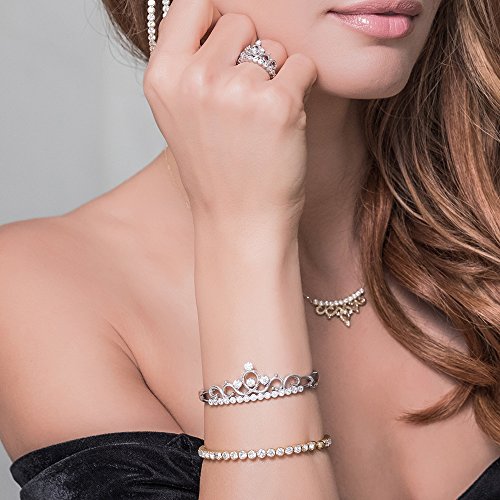 Guliette Verona Silver Princess Crown Ring (Black Rhodium Plated) (8)