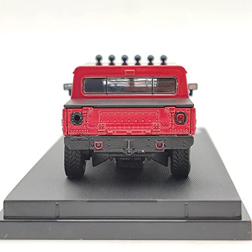 Master 1:64 for Hummer H1 Pickup Truck Diecast Toys Car Models Collection Gifts (MetallicRed)