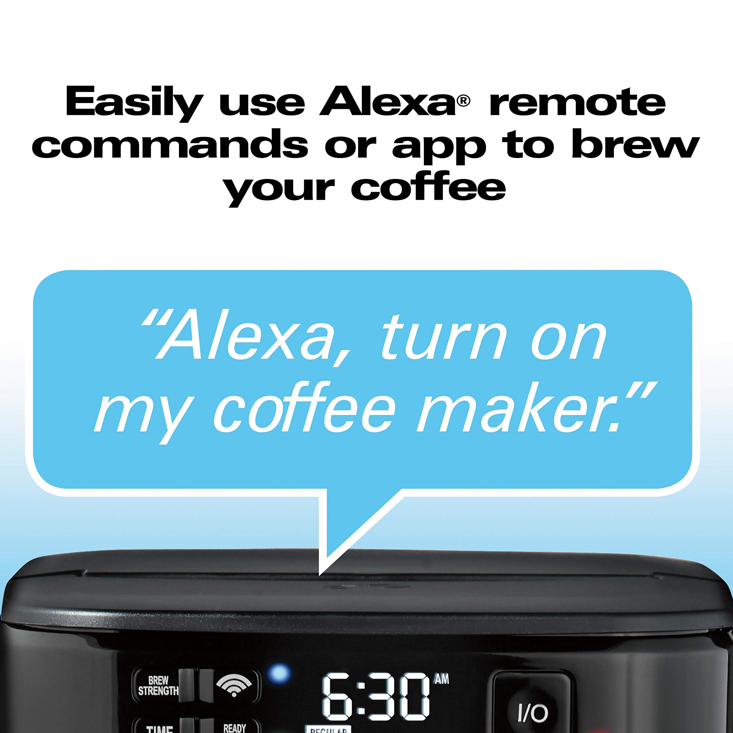 Hamilton Beach Works with Alexa Smart Coffee Maker with Echo Dot (3rd Gen)
