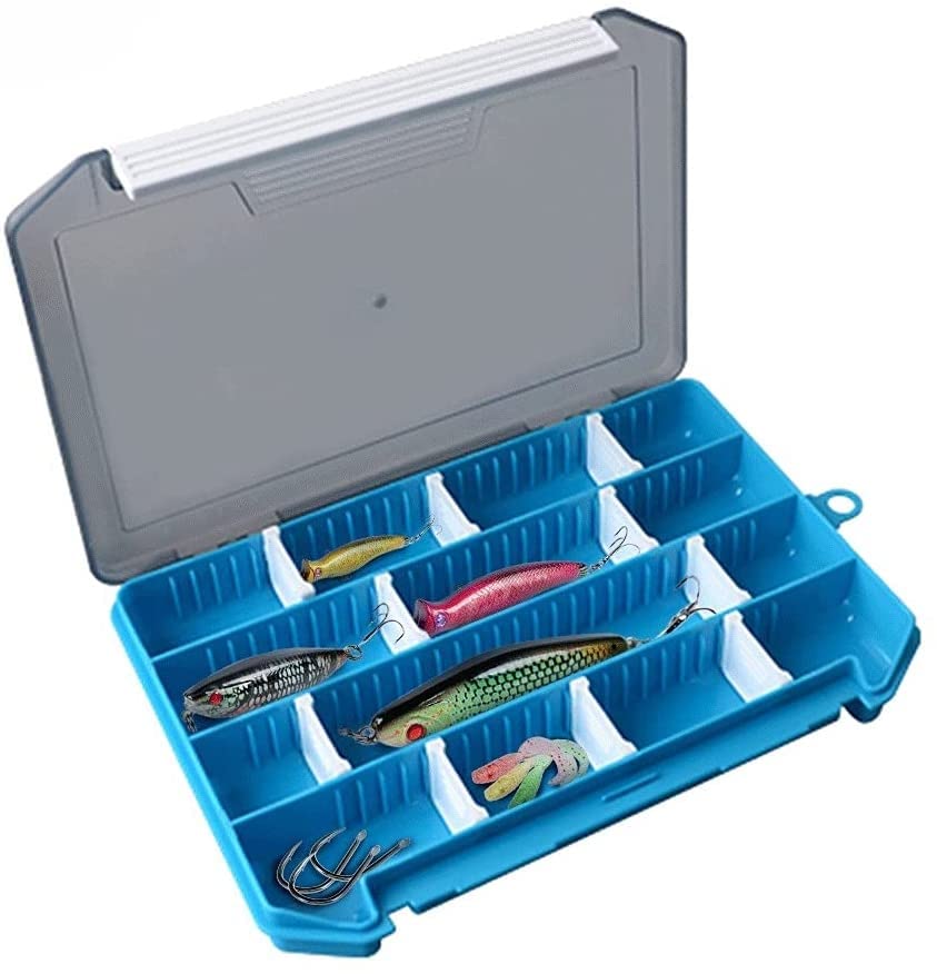HESHENGYIHUI Fishing Tackle Box Storage Tray with Removable Divider Fishing Bait Hook Accessory Storage Storage Box Convenient, Beautiful and Practical Tackle Box Fishing Plano Bag Boxes Storage