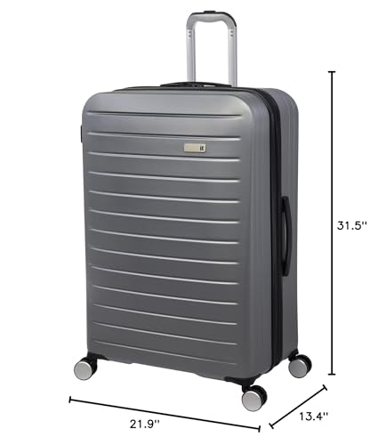it luggage Legion 32" Hardside Checked 8 Wheel Expandable Spinner, Silver