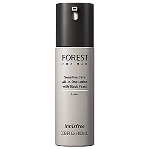 innisfree Forest Black Yeast Sensitive Care All-In-One Face Lotion For Men , 3.38 Fl Oz (Pack of 1)