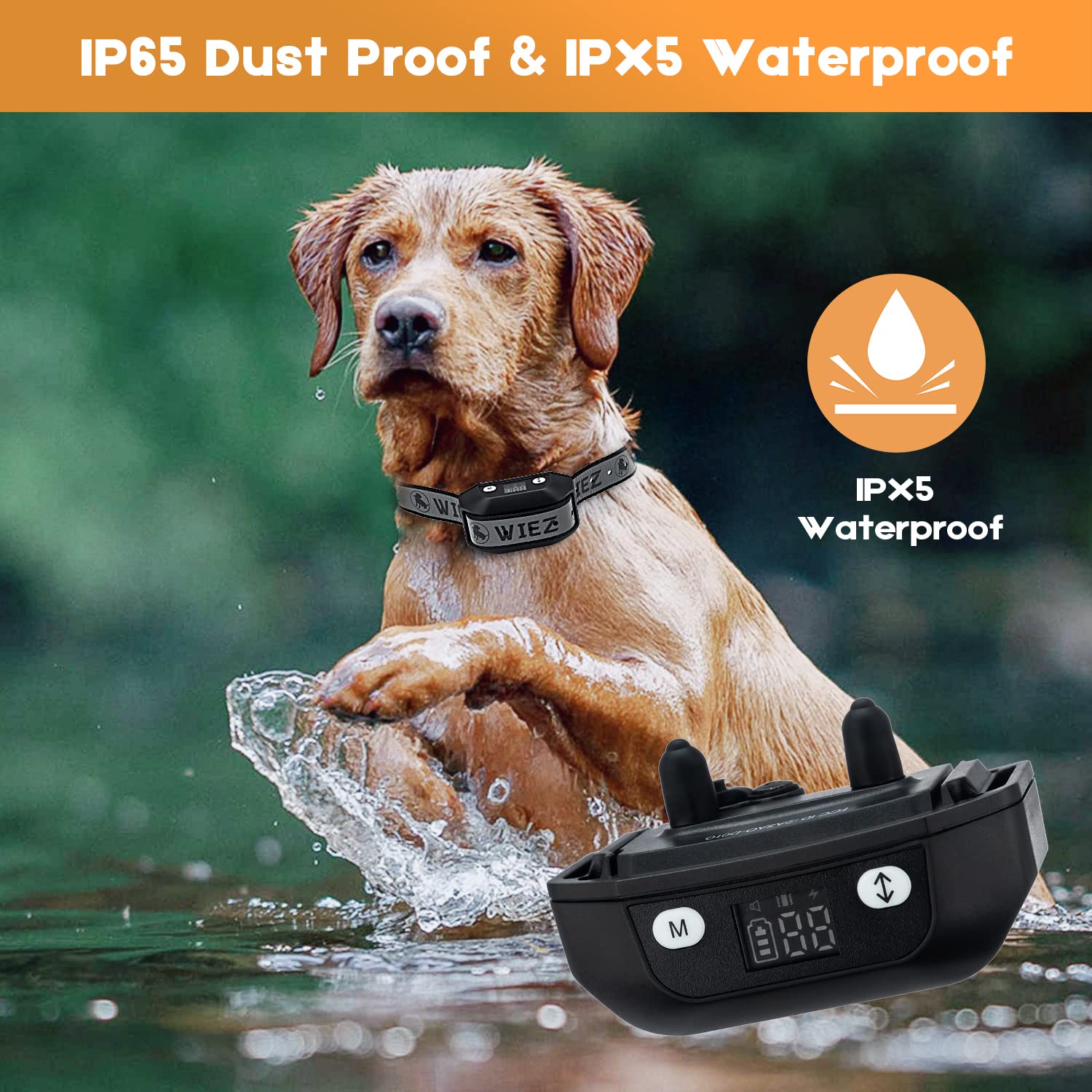 GPS Wireless Dog Fence, Electric Dog Collar Fence, Range 65-3281ft, Adjustable Warning Strength, Rechargeable, Pet Containment System, Harmless and Suitable for All Dogs(2023 New Model for 2 Dogs !)