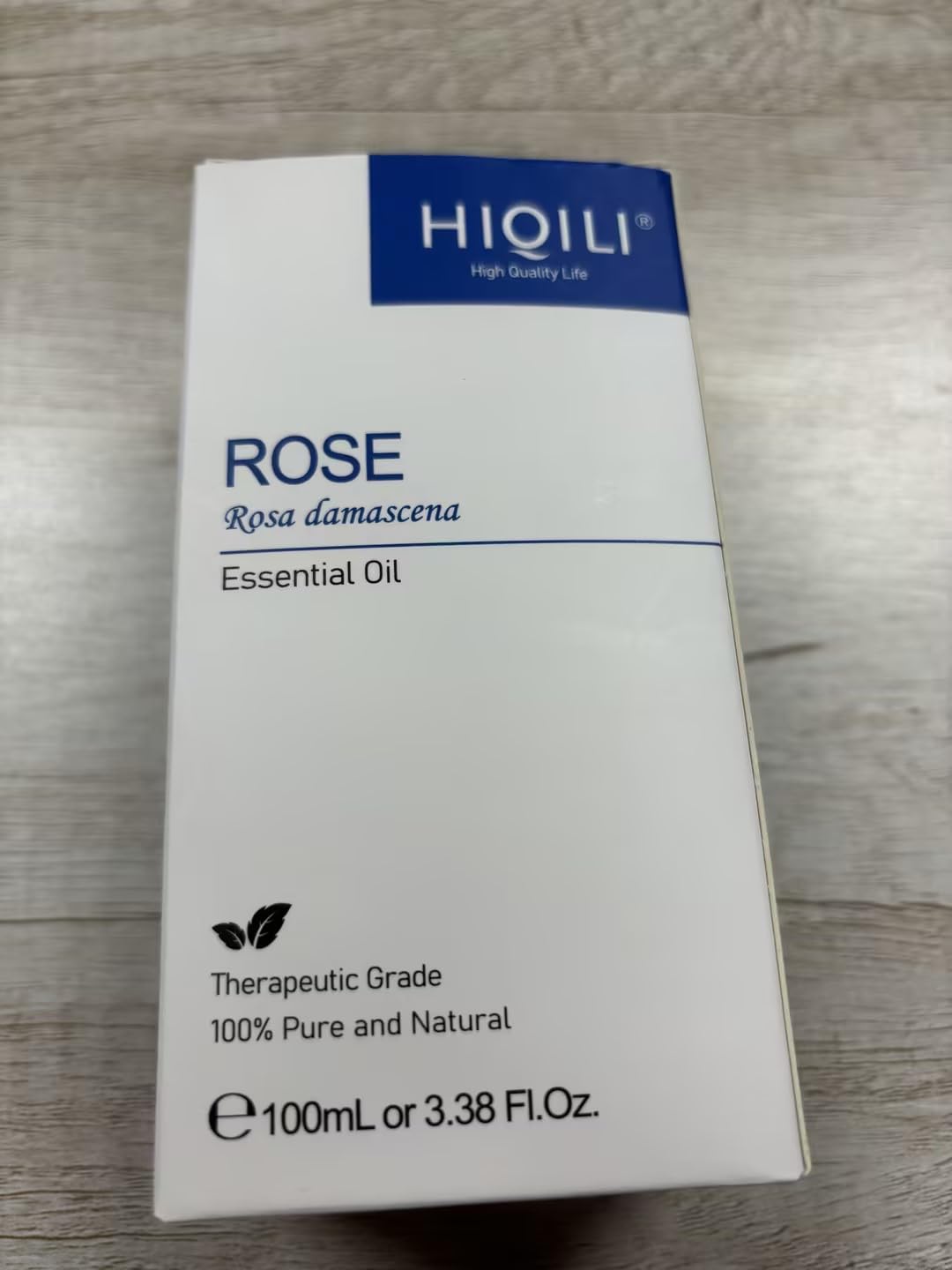 HIQILI Rose Essential Oil 3.38 Fl Oz, 100% Pure Natural for Aromatherapy, Diffuser, Skin Care, Massage, Includes Premium Quality Glass Dropper