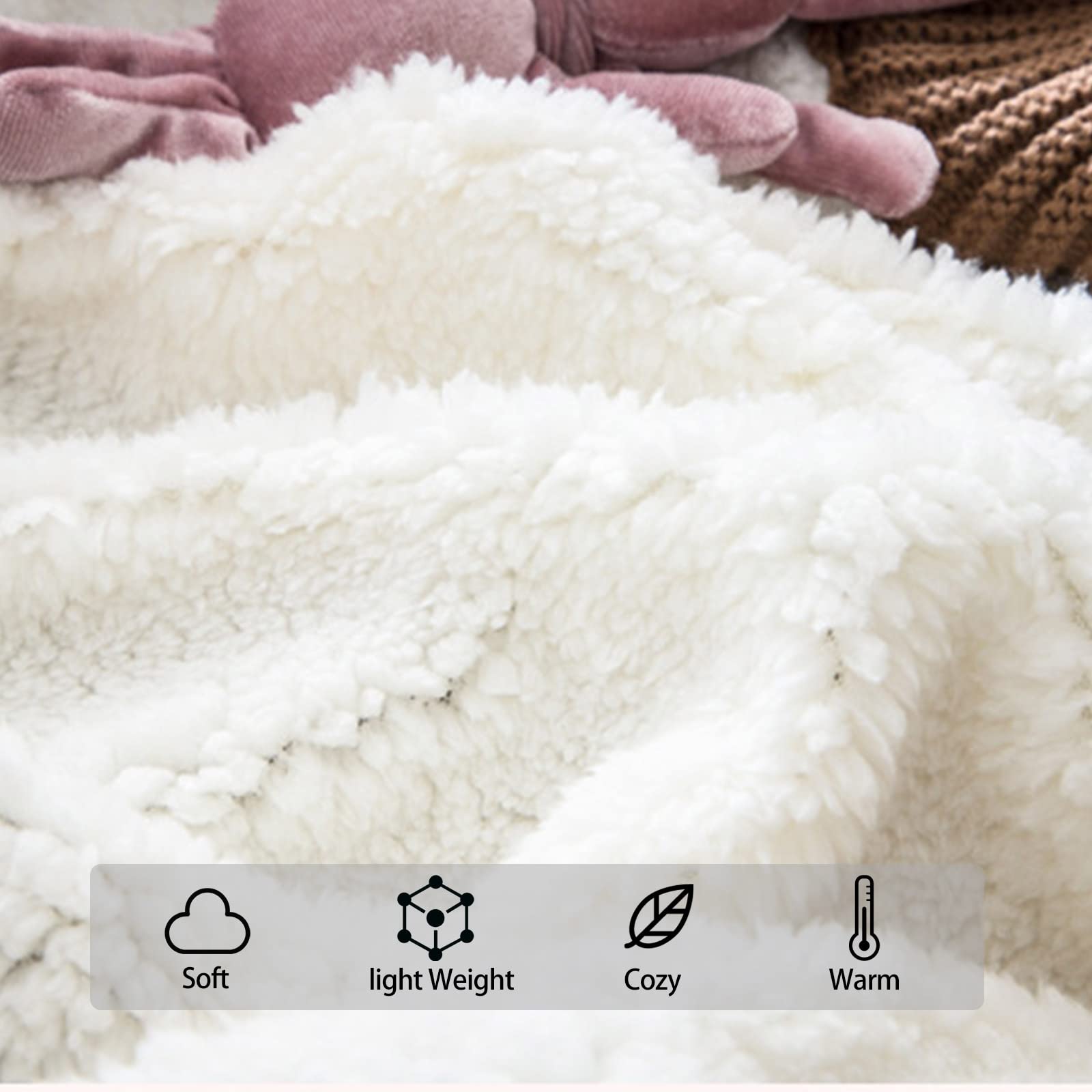 insular Warm Baby Sleeping Bag Envelope Winter Kid Sleepsack Footmuff Stroller Knitted Sleep Sack Newborn Knit Wool Swaddling Blanket (Pink)