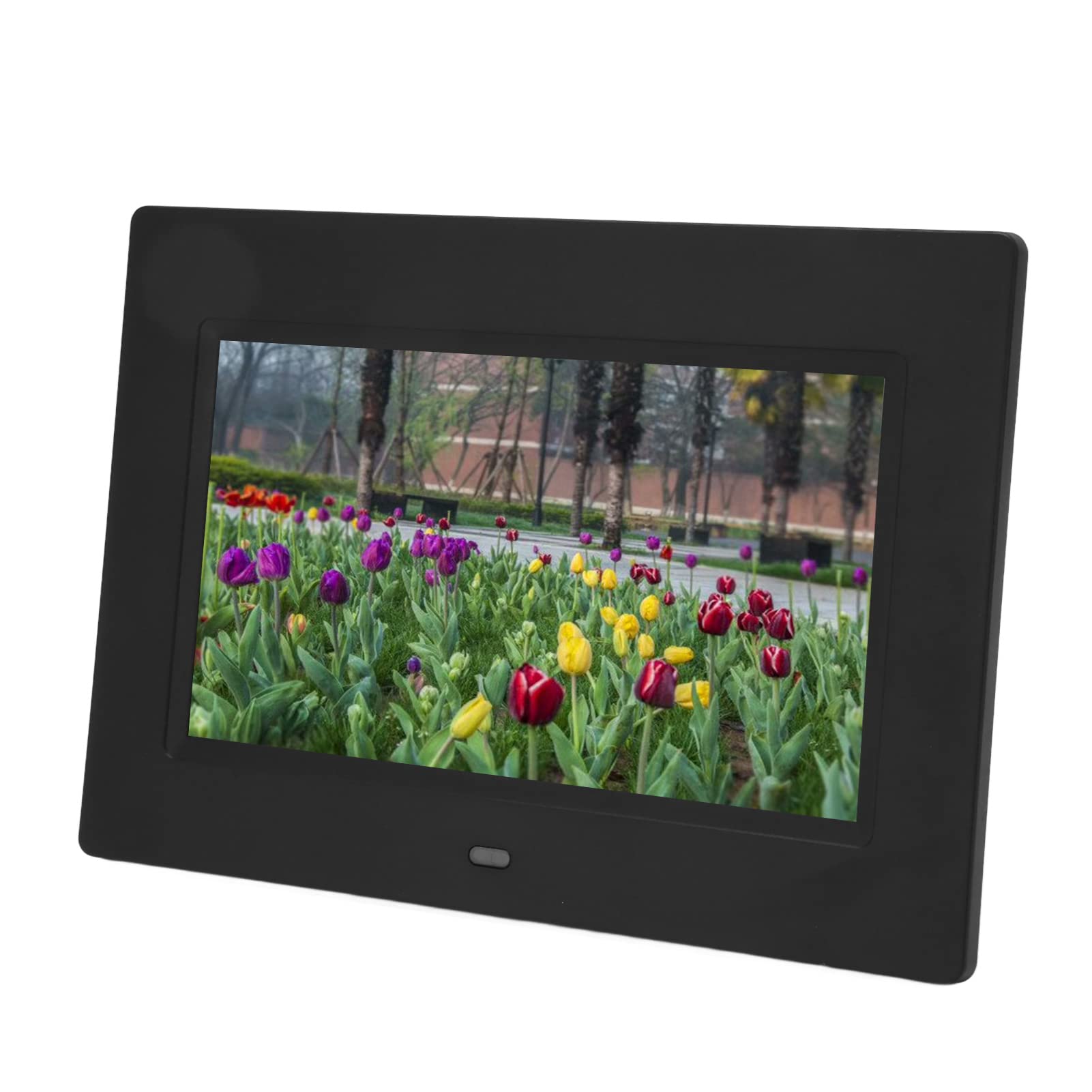 HD Digital Photo Frame, Slideshow 7 Inch IPS Screen Support USB 100β240V Electronic Album with Remote Control for Wedding Party (US Plug)