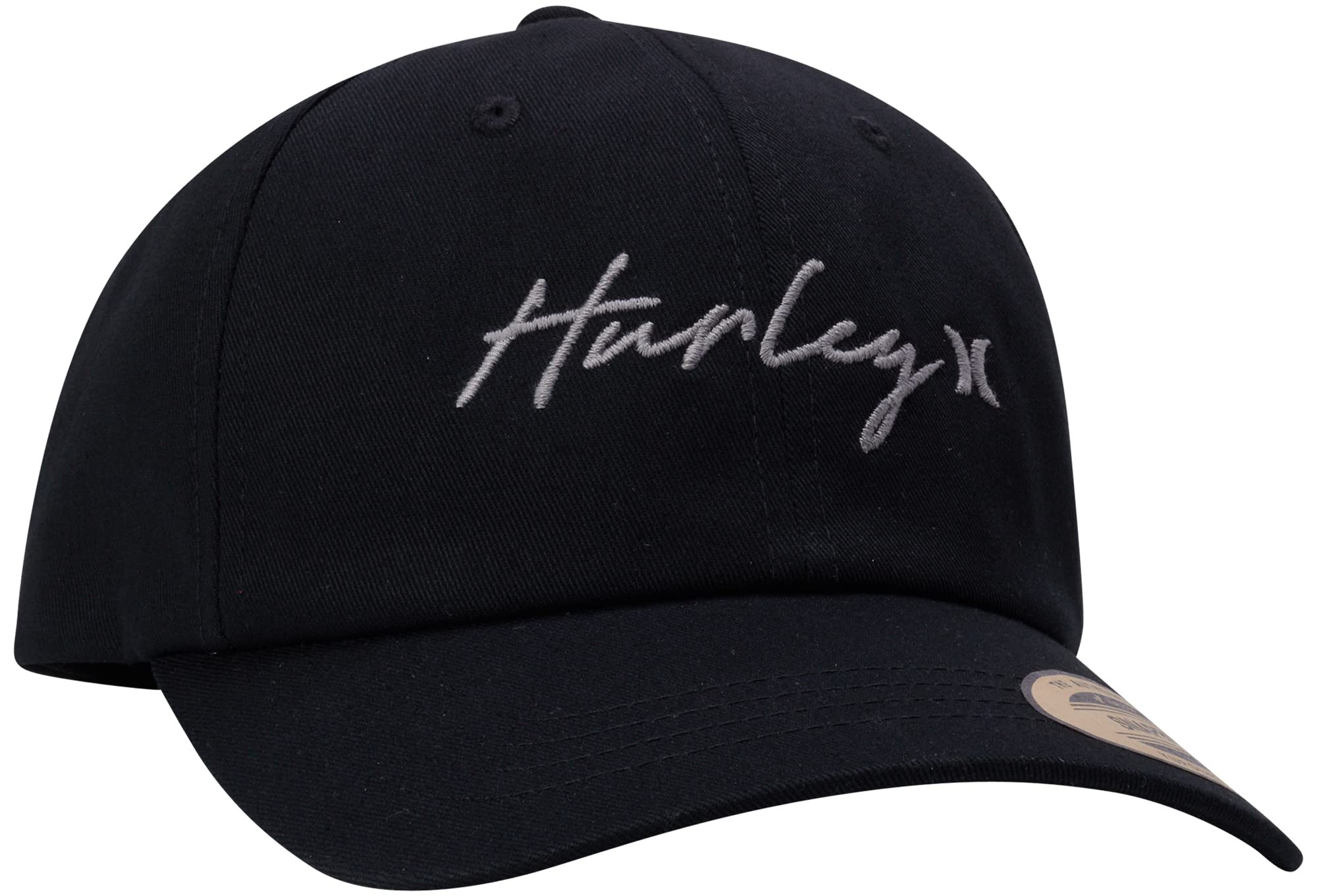 Hurley Women's Baseball Cap - Montana Curved Brim Hat with Ponytail Opening, Black, no Size