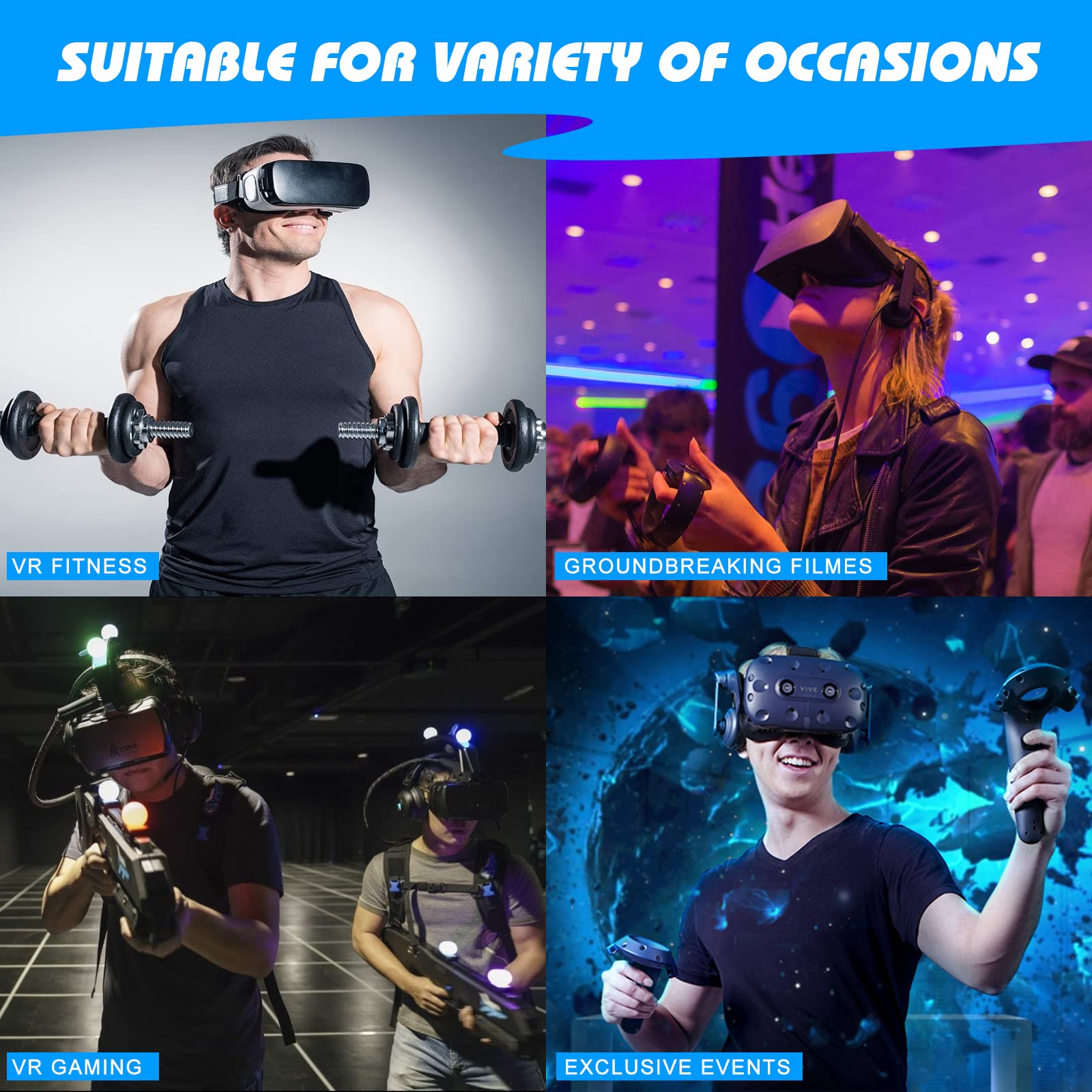 i-FSK VR Masks Sweat Band for Oculus Quest 2 Accessories, VR Eye Mask Cover Adjustable for VR Headsets, Breathable Facemask for Occulusquest2 Virtual Reality Workouts Supernatural, 4 Pack Graffiti