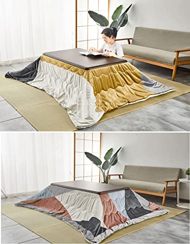 GUABI-CHENCHEN Kotatsu Table Set, Coffee Tables Heating Table, Japanese Tatami Stove, Include Square Futon Table with Heater and Blanket Tatami Heated with Heater, Comforter, Soft Rug CHENCHEN