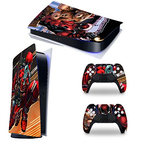 Hero Funny - PS5 Digital Edition Skin Console - PS5 Digital Edition Controller Skin Cover Vinyl Decal Protective