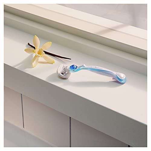 Gillette Venus Comfortglide Women's Razor Refills, Vanilla Creme, 4 Count, Womens Razors/Blades