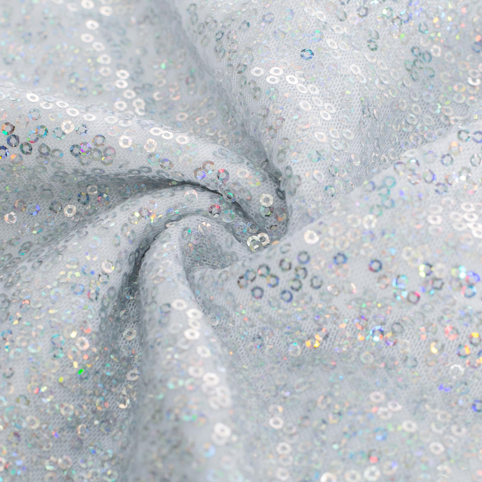 GRACE KARIN Party Dress for Women Sleeveless Wrap V-Neck Sequin Sparkly Dress Silver XL