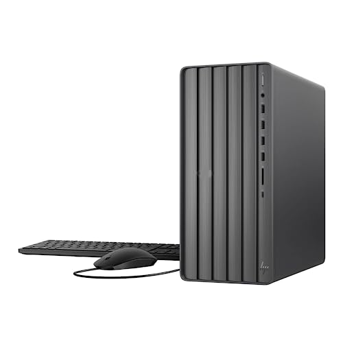 HP Envy i5 Tower Desktop, 13th Gen Intel i5-13400 Processor, Intel UHD Graphics 730, 16GB RAM, 1TB SSD, Wi-Fi 6, HDMI, RJ-45, SD Card Reader, Wired Keyboard & Mouse Included, Windows 11 Home, Black