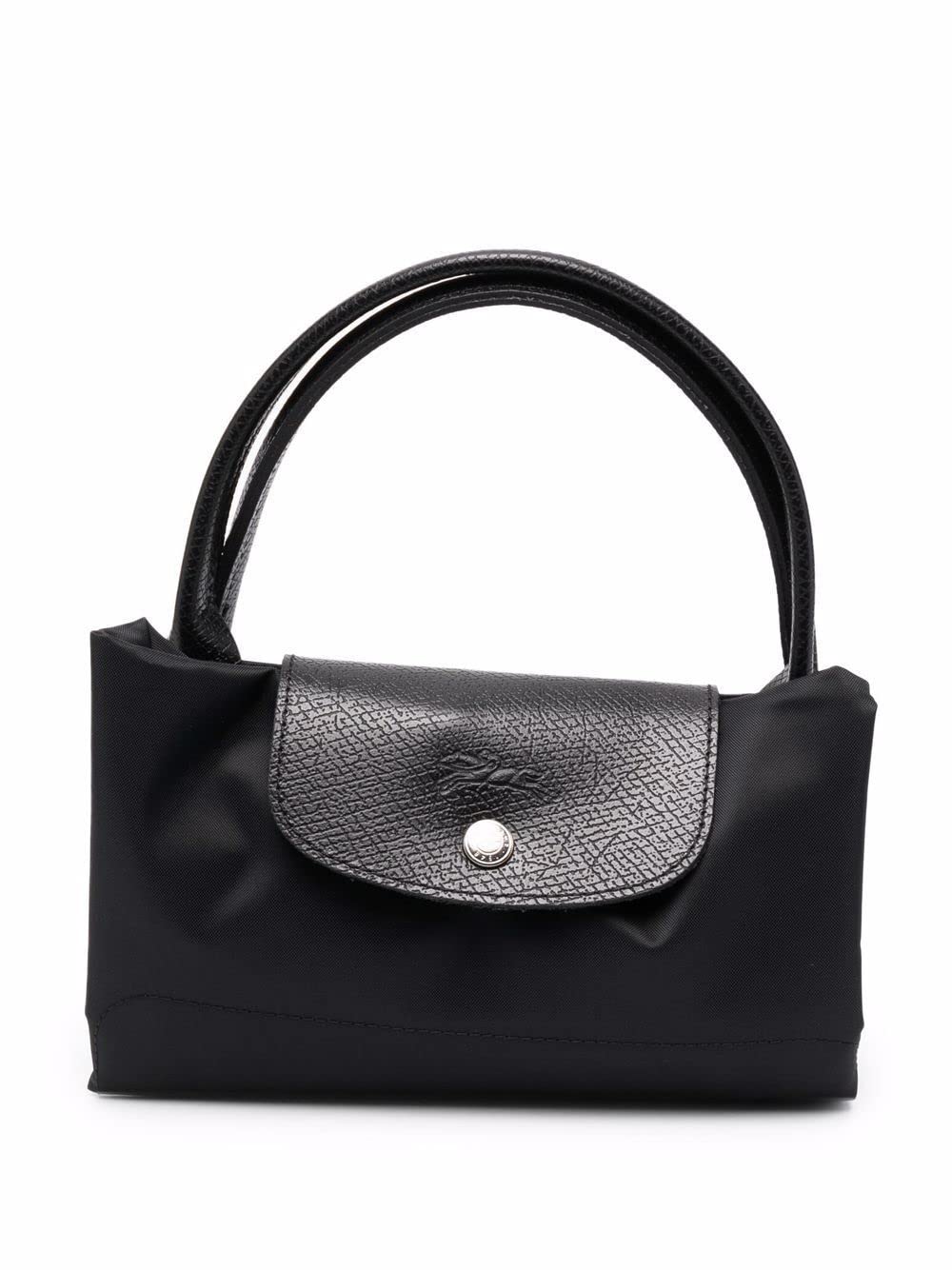 Longchamp Women's Le Pliage Green Medium Top Handle Handbag, Black