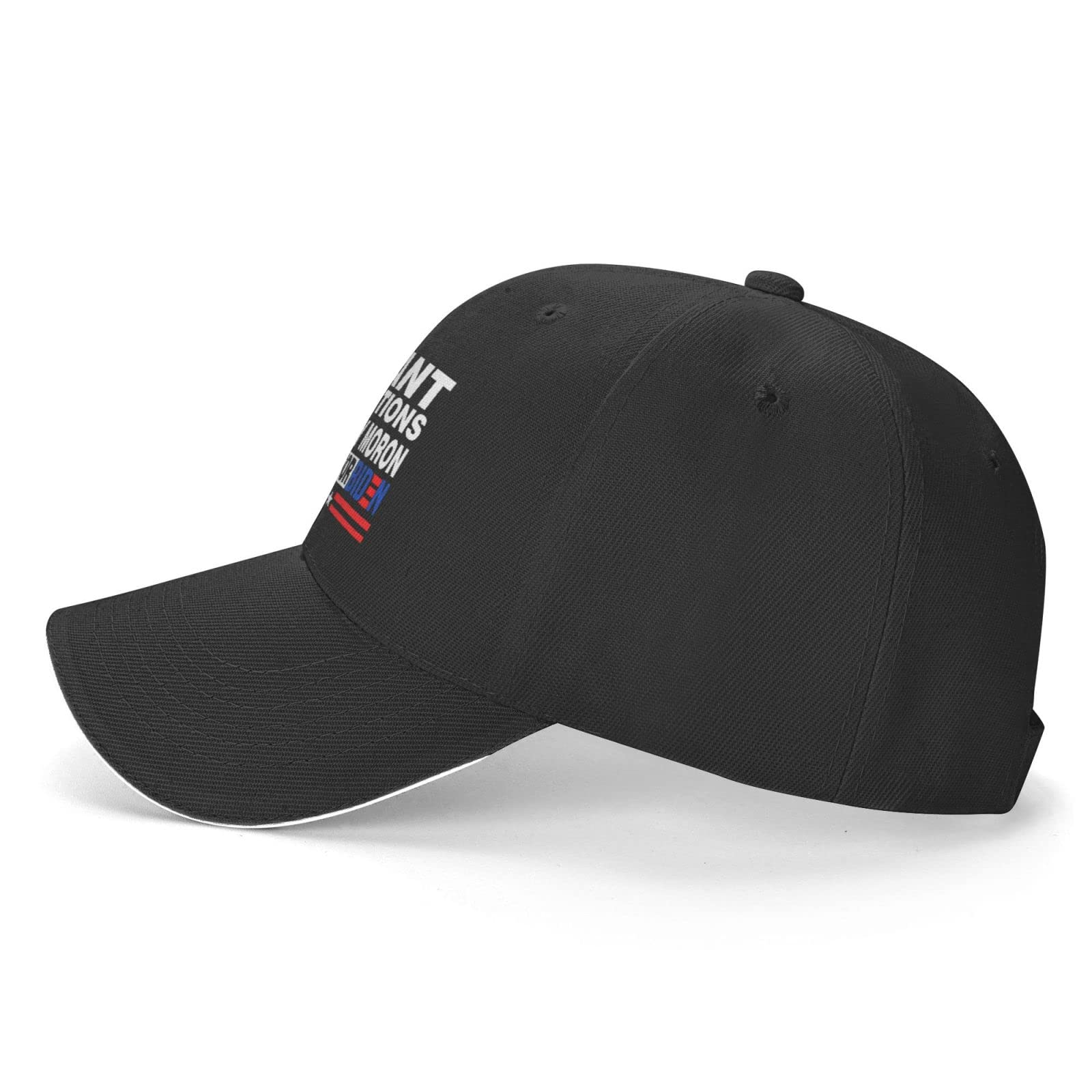 MEENA Fk Biden Hat I Want Reparations from Every Moron That Voted for Biden Hat for Men Dad Hats Graphic Hat Black