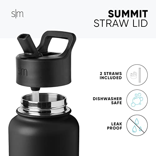 Simple Modern Officially Licensed NBA Phoenix Suns Water Bottle with Straw Lid | Vacuum Insulated Stainless Steel 32oz Thermos | Summit Collection | Phoenix Suns