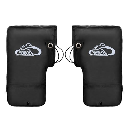 Handlebar Mitten Bicycle Mitts Winter Thermal Cover Cycling Hand Warm Windproof Cold Weather For Mountain Bike Motor Warm Handle Cover Bike Handlebar Mittens Bicycle Pogies Mitts Winter Thermal