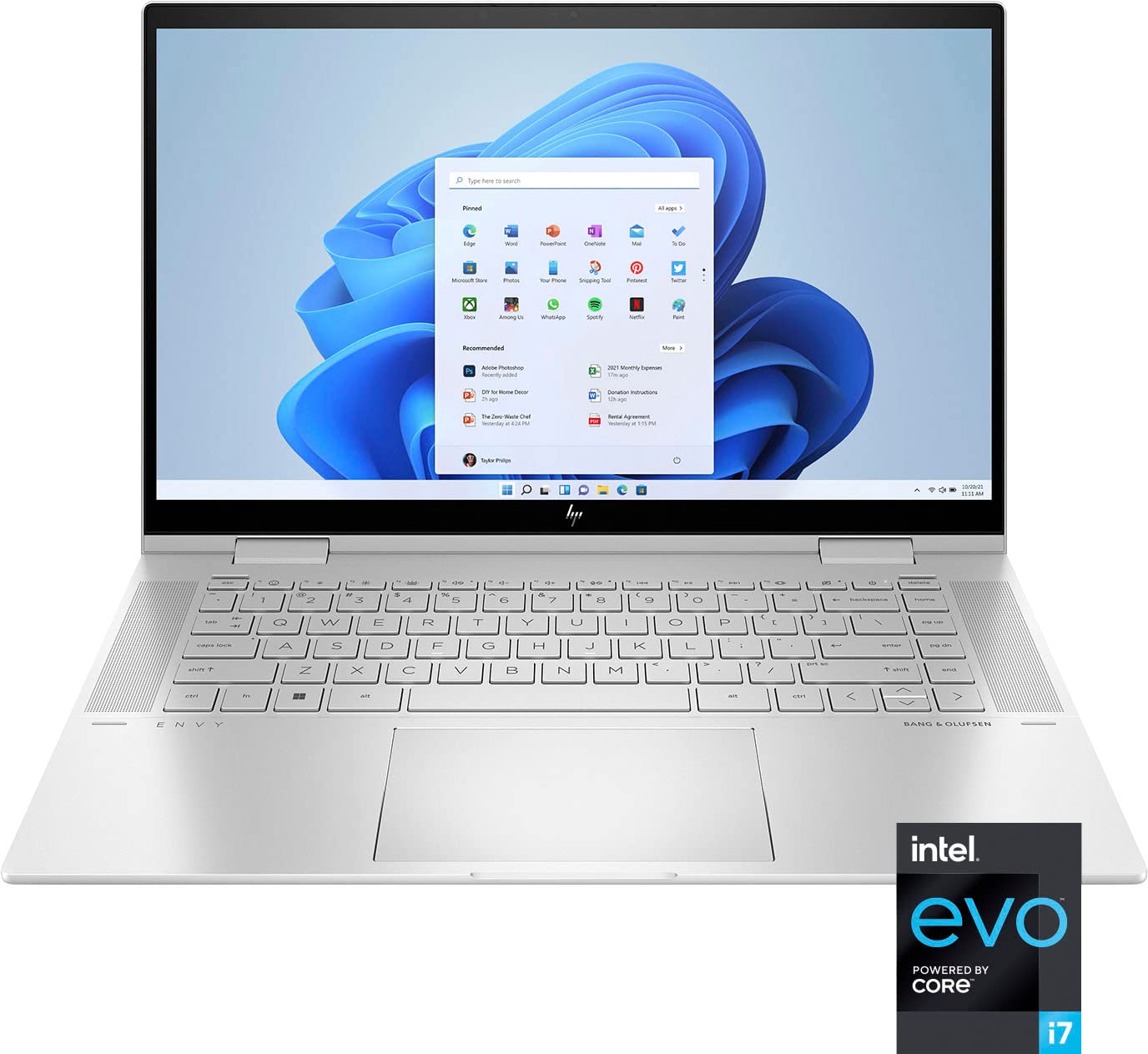 HP Envy X360 15.6" FHD IPS Touchscreen 2-in-1 Laptop 2022, 12th Intel Core i7-1255U 10-Core, Iris Xe Graphics, 64GB DDR4 2TB SSD, Thunderbolt 4 WiFi 6E Backlit Keyboard, Windows 11 Pro, COU 32GB USB