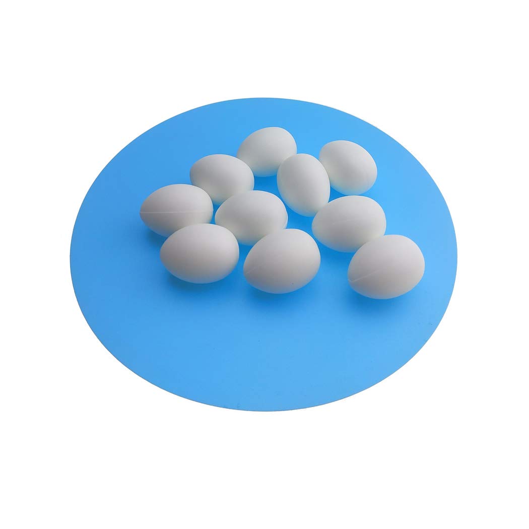 Huwaimi 13g Solid Plastic Eggs Dummy Eggs for Racing Pigeons (White 42pcs)