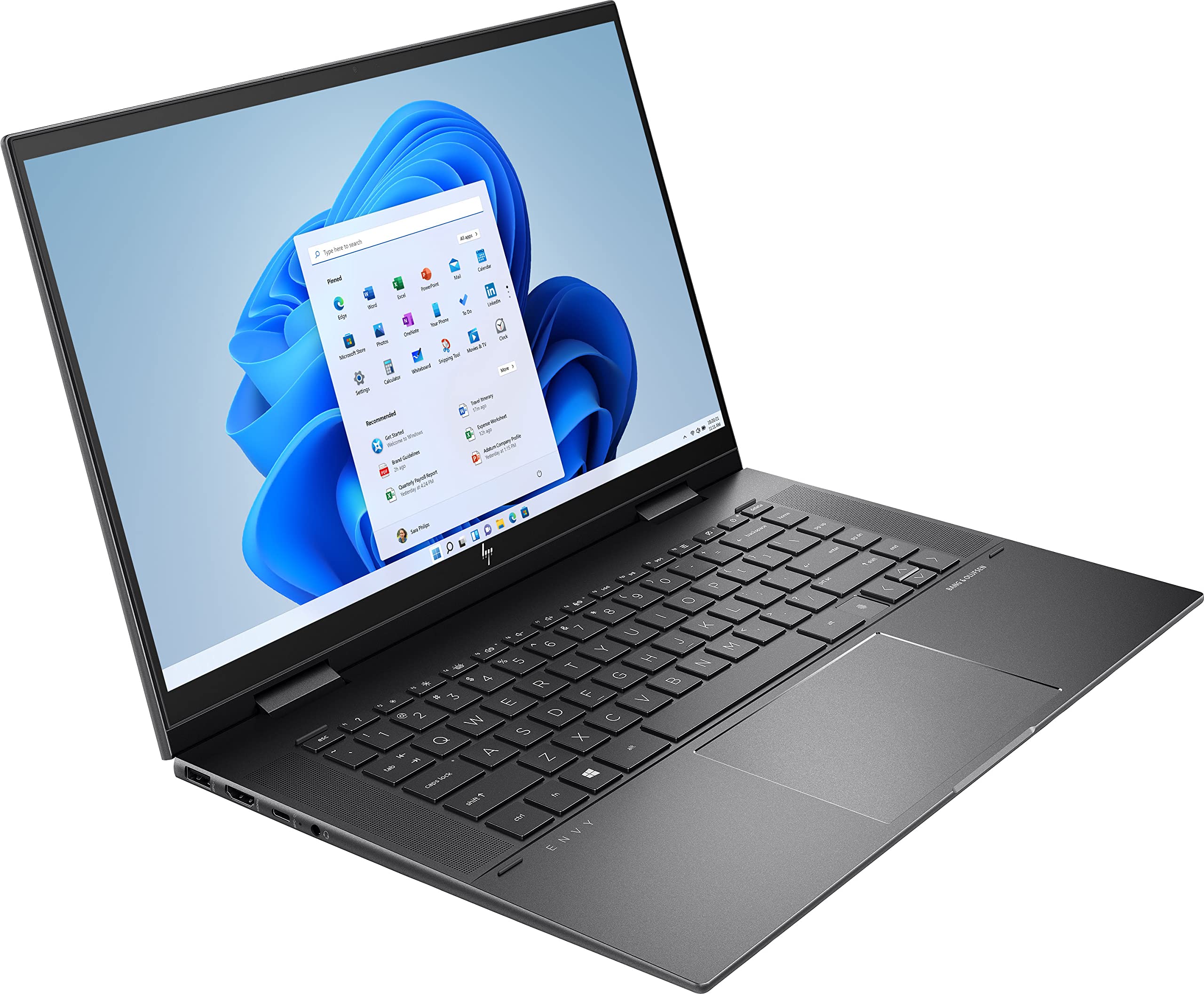 HP Envy x360 2-in-1 15.6-inch FHD Touchscreen Laptop - AMD Ryzen 5 5500U Processor - 8GB Memory - 256GB PCIe SSD - Backlit Keyboard - HDMI - Wi-Fi - Windows 11 Home Nightfall Black (Renewed)