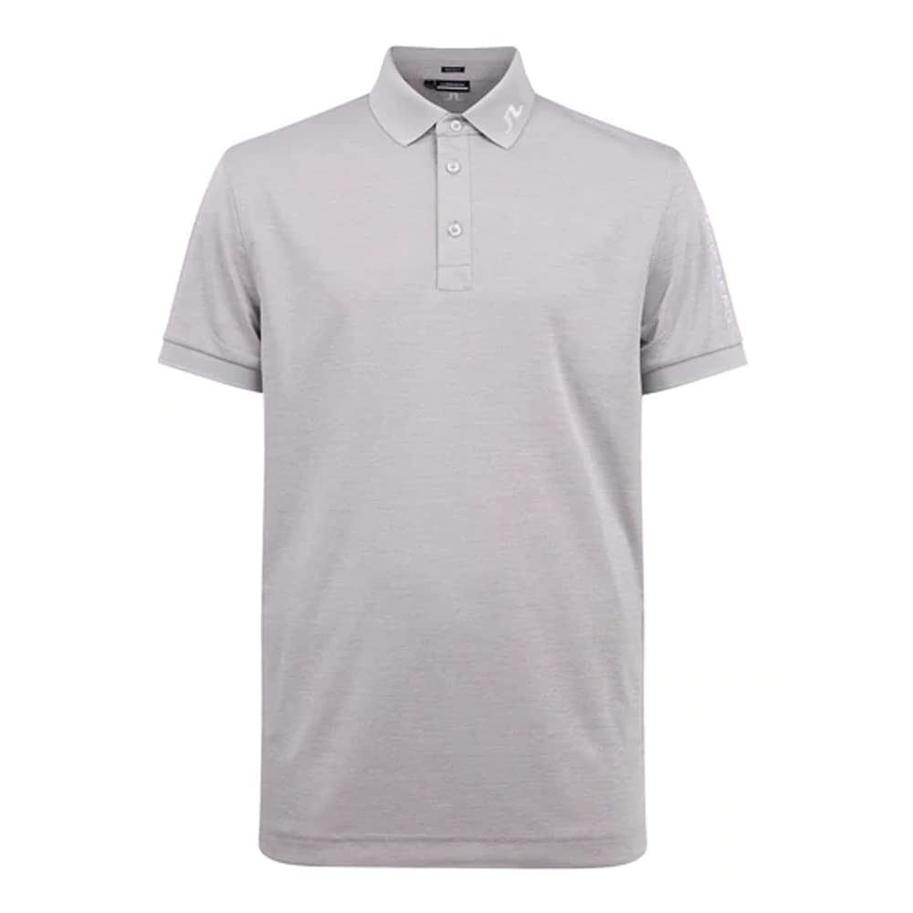 J Lindeberg Mens Tour Tech Regular Fit Golf Polo - Micro Chip Melange M
