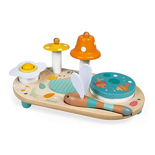 Janod Pure Musical Table - Wooden Musical Instrument Set β Ages 1+ - J05164