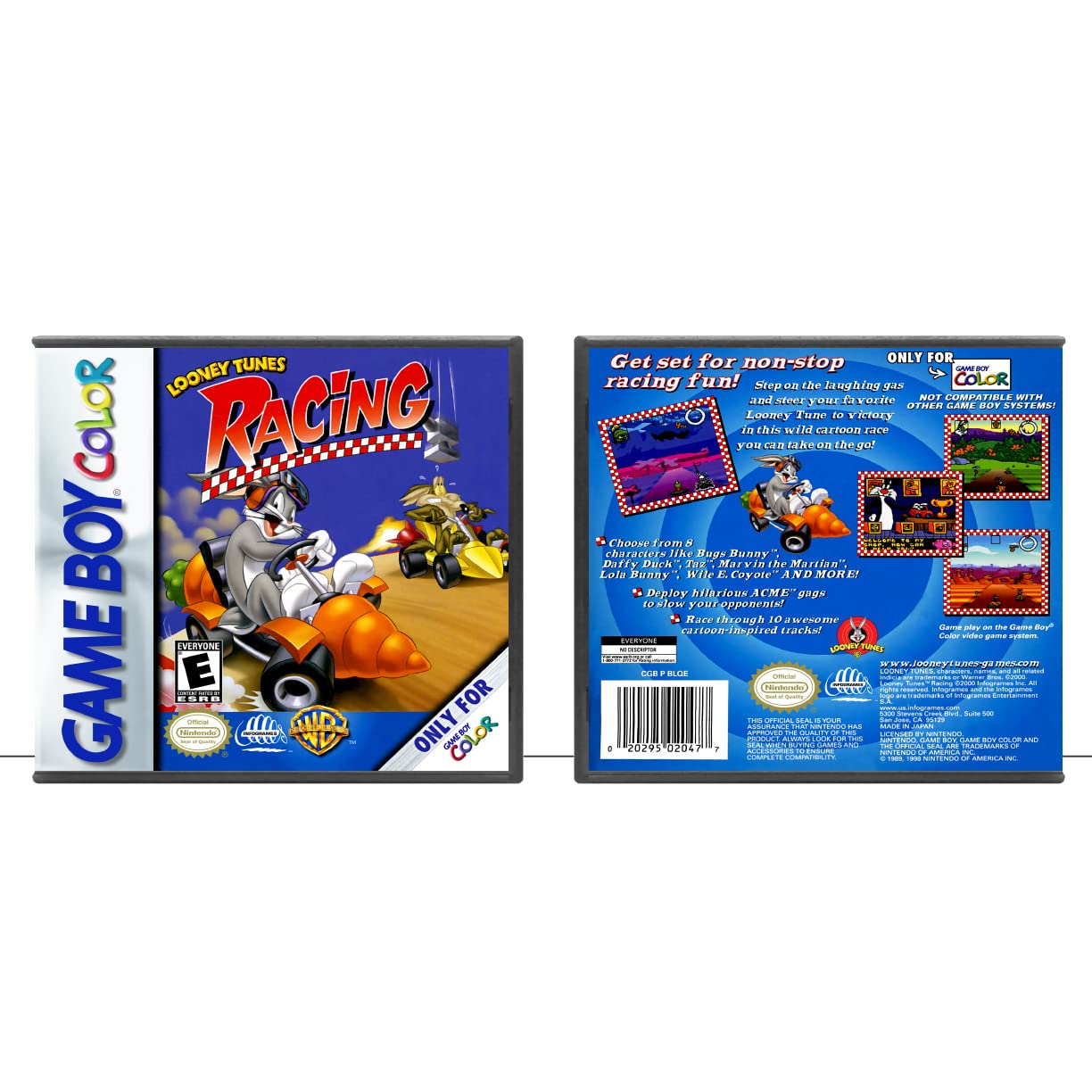 Looney Tunes Racing | (GBC) Game Boy Color - Game Case Only - No Game